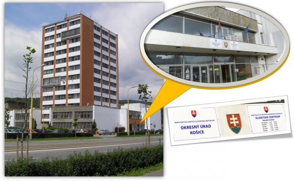 OÚ Košice (Klientske centrum Košice [2016]), Ministerstvo vnútra SR ...