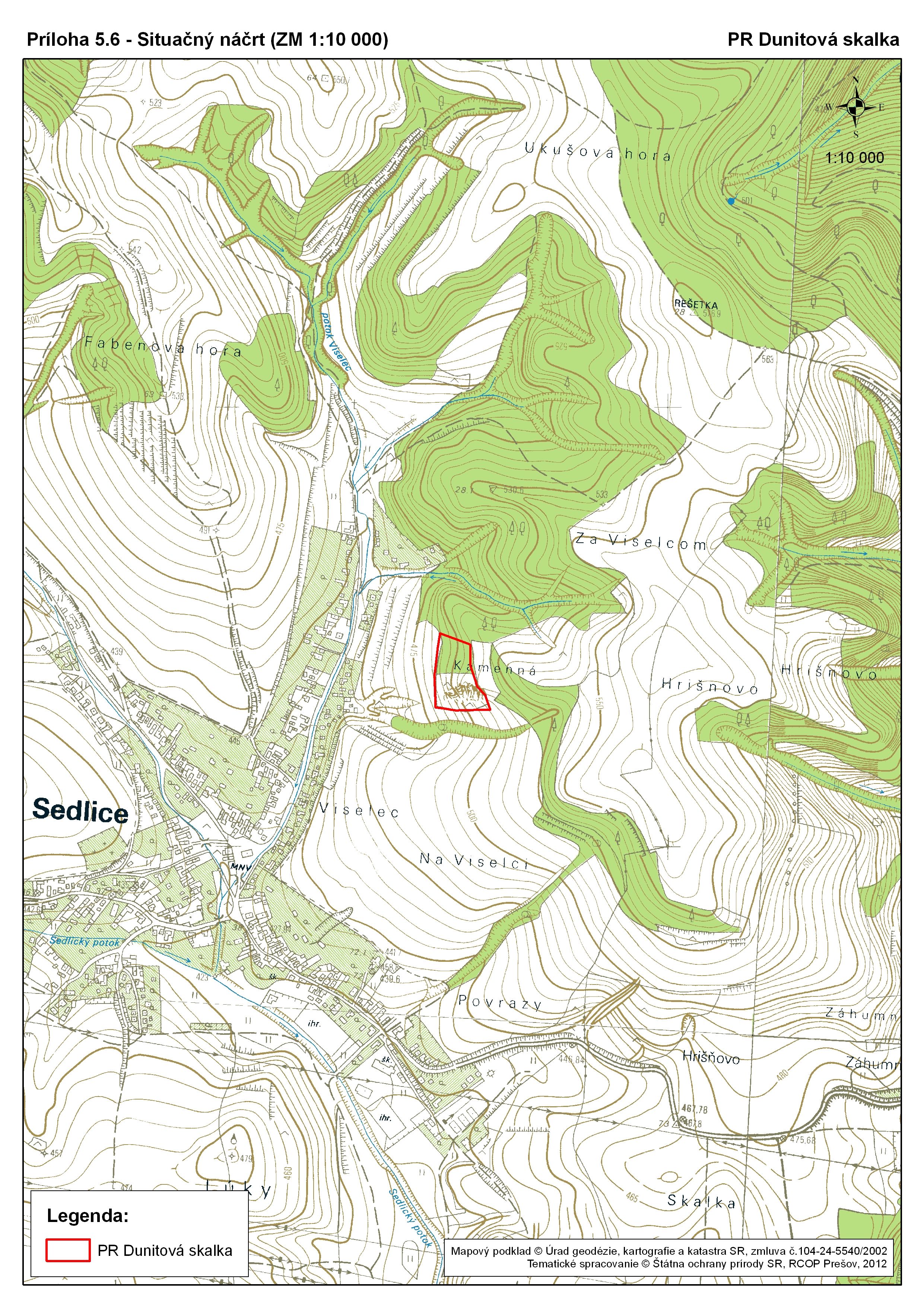 PR Dunitová skalka, Ministerstvo vnútra Slovenskej republiky