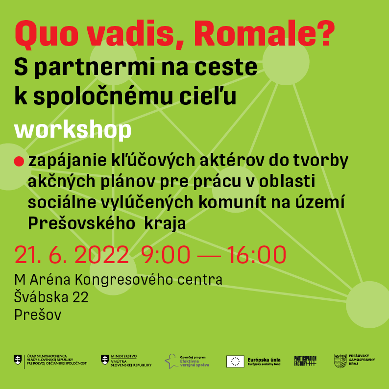 Participatívne procesy: Prešovský samosprávny kraj, Ministerstvo vnútra Slovenskej republiky