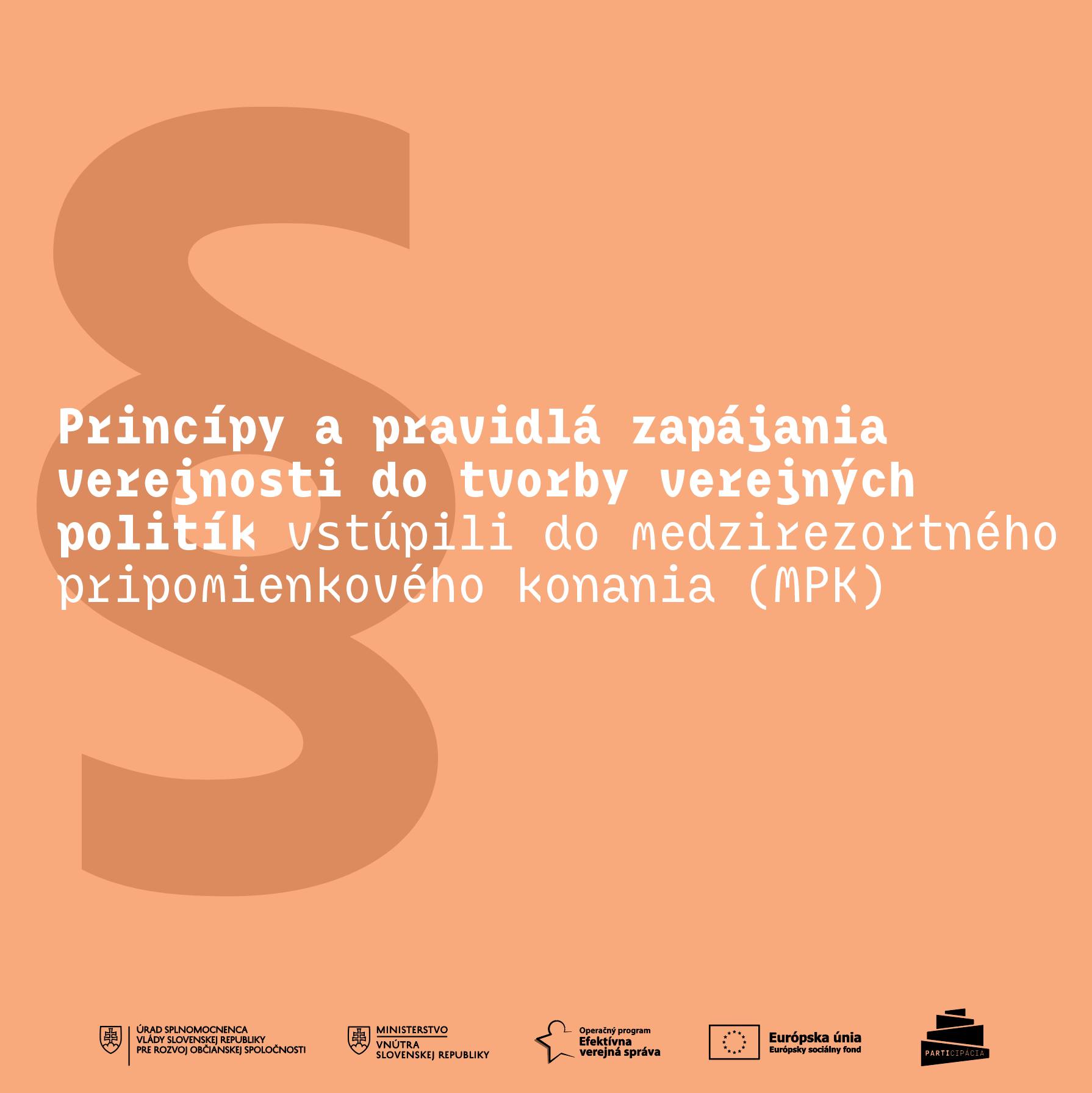 Tvorba nových Pravidiel zapájania verejností: Participatívny proces ÚSV ...