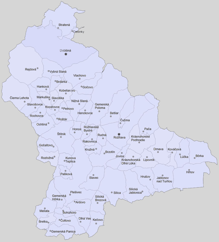 Územná pôsobnosť, Ministerstvo vnútra Slovenskej republiky